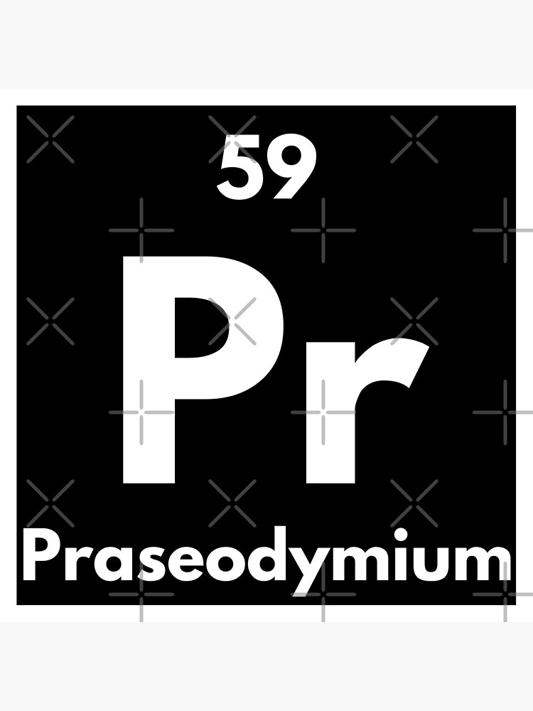 Poster « Tableau périodique élément numéro 59 Pr Praséodyme », par ...