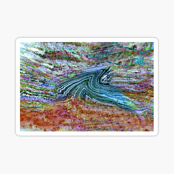Metamorphic rock, Sciart" Sticker for Sale by GeoPipics | Redbubble