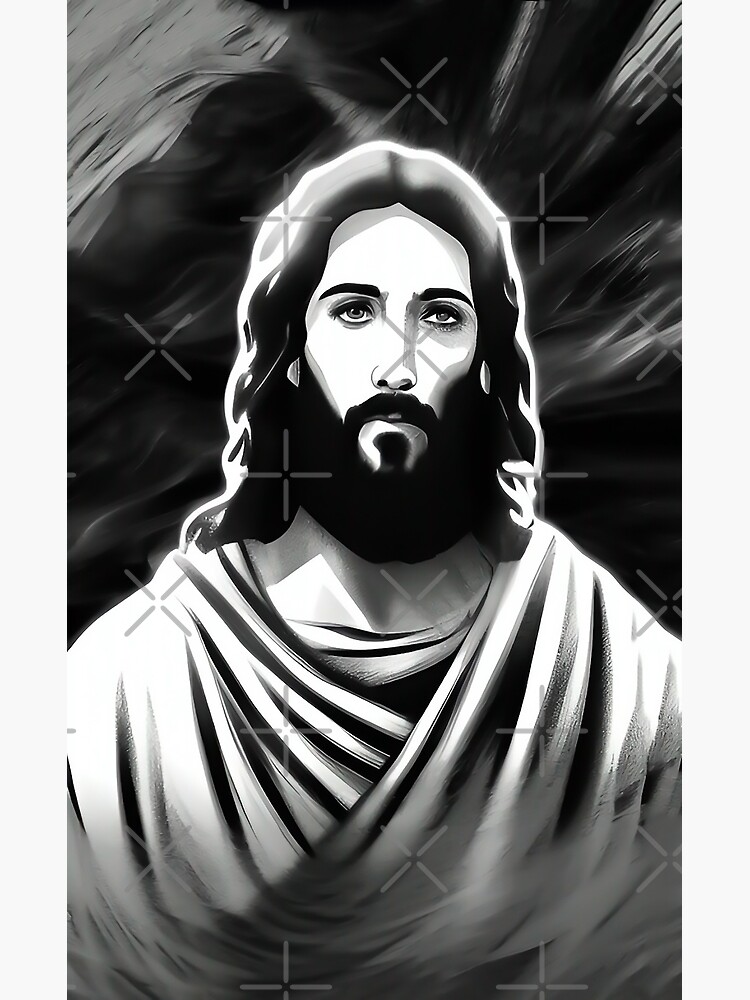"Faith based art Spiritual Portrait of Jesus Christ" Poster for Sale by ...