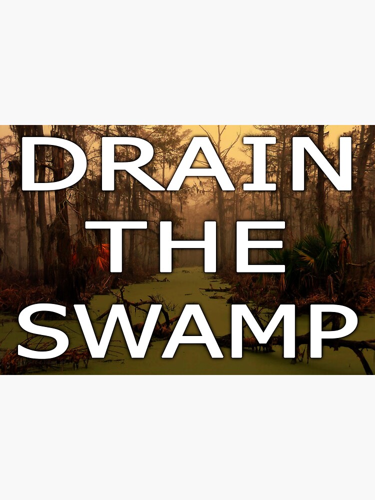 "Drain The Swamp" Sticker for Sale by StickersOfTrump | Redbubble