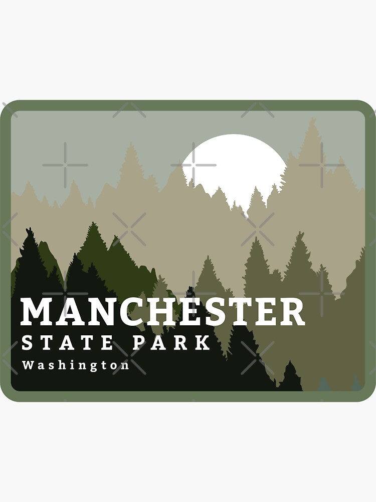 "Manchester State Park Washington Forest Wilderness" Sticker for Sale ...