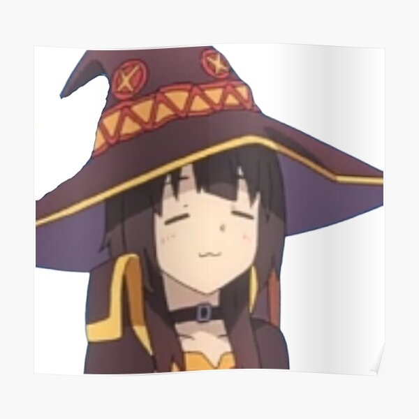 "Megumin Cat face Konosuba" Poster for Sale by Aestheticanime2 | Redbubble