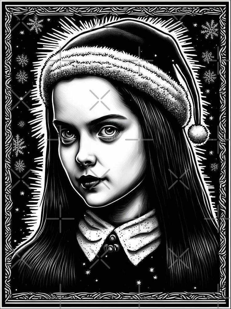 "Wednesday Addams Christmas" Art Print for Sale by HenisonHorror ...