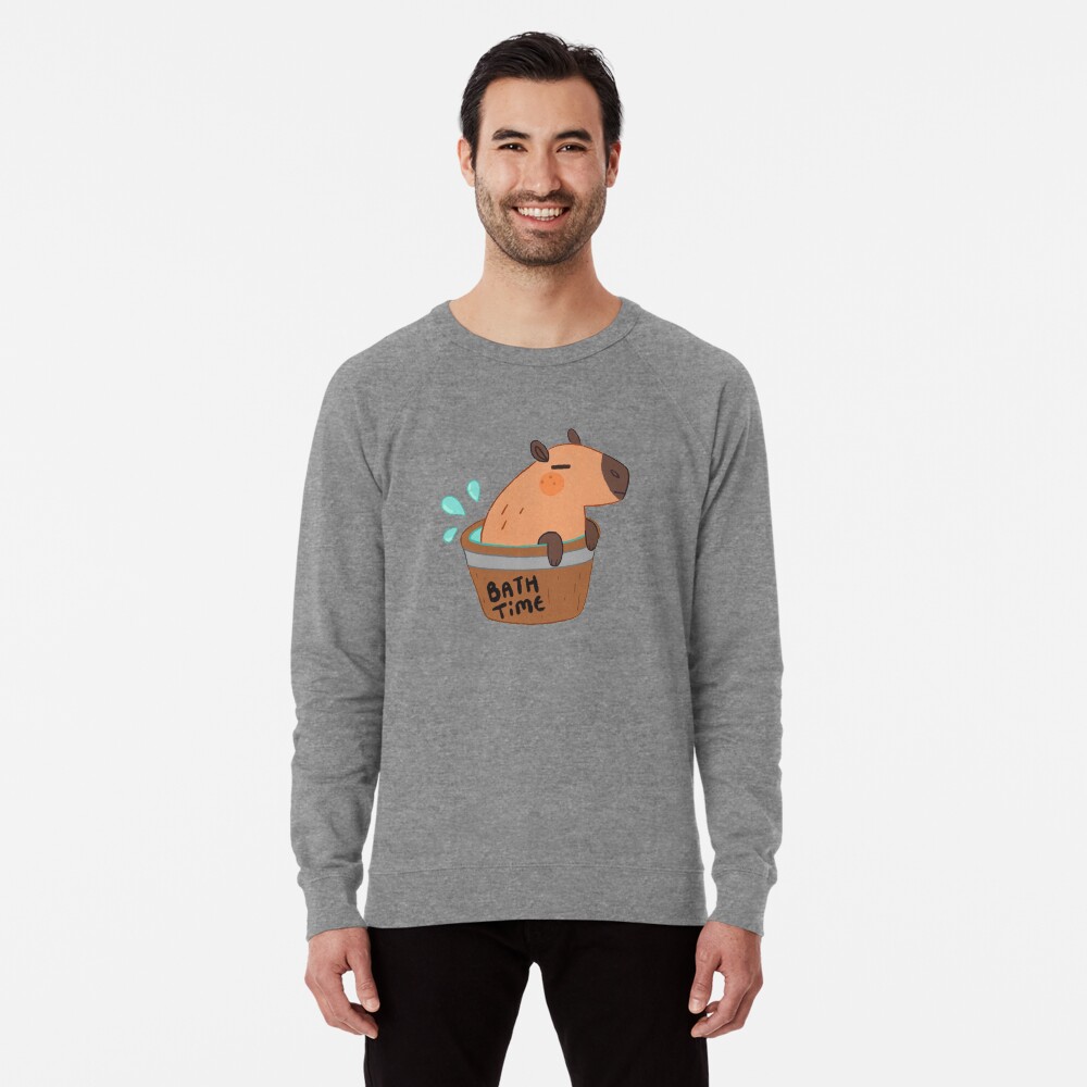 "Capybara Bath Time " Sticker for Sale by doodledate | Redbubble