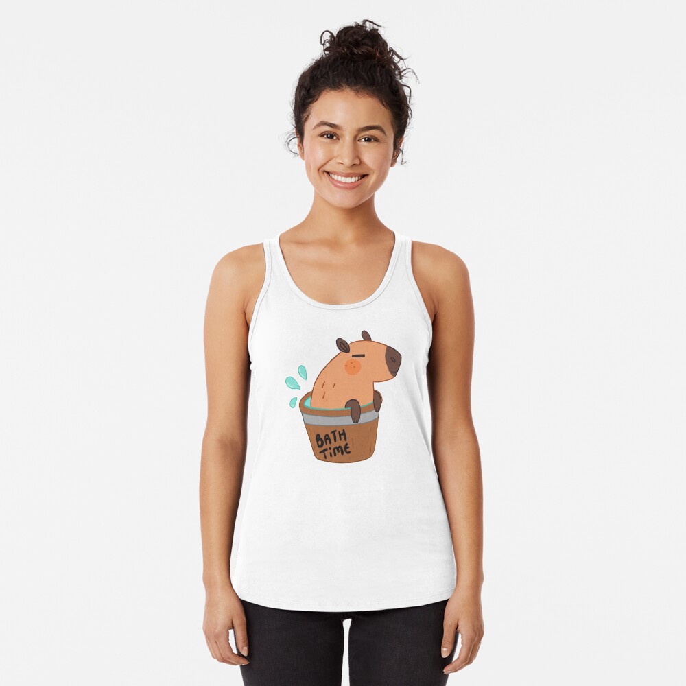 "Capybara Bath Time " Sticker for Sale by doodledate | Redbubble