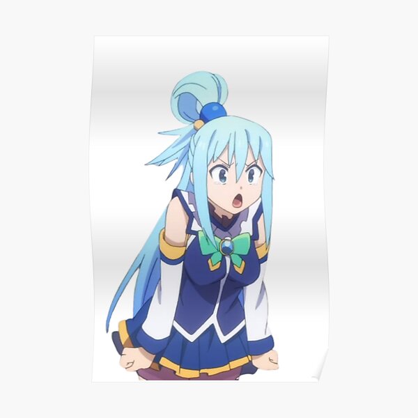 "Aqua Cry Konosuba" Poster for Sale by Aestheticanime2 | Redbubble