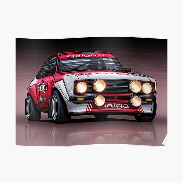 "Ford Escort RS2000 MK2 Belga - Art" Poster for Sale by marioramosart ...