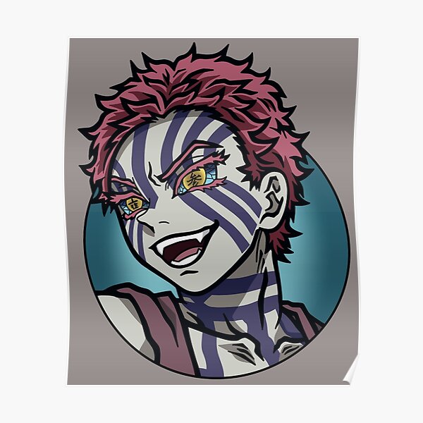 "Demon Slayer - Akaza" Poster for Sale by AmelieLacroix | Redbubble