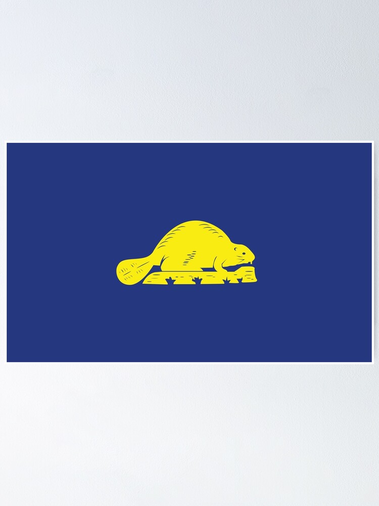 "Flag of Oregon (reverse)" Poster for Sale by wickedcartoons | Redbubble