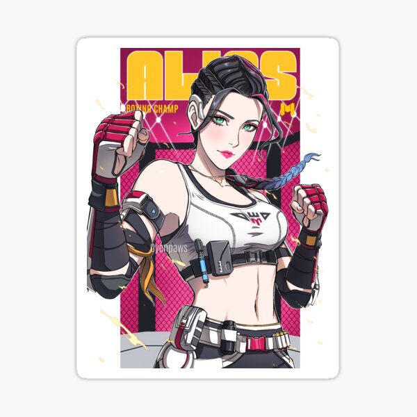 "Alias Boxing Champ" Sticker for Sale by Oyenpaws | Redbubble