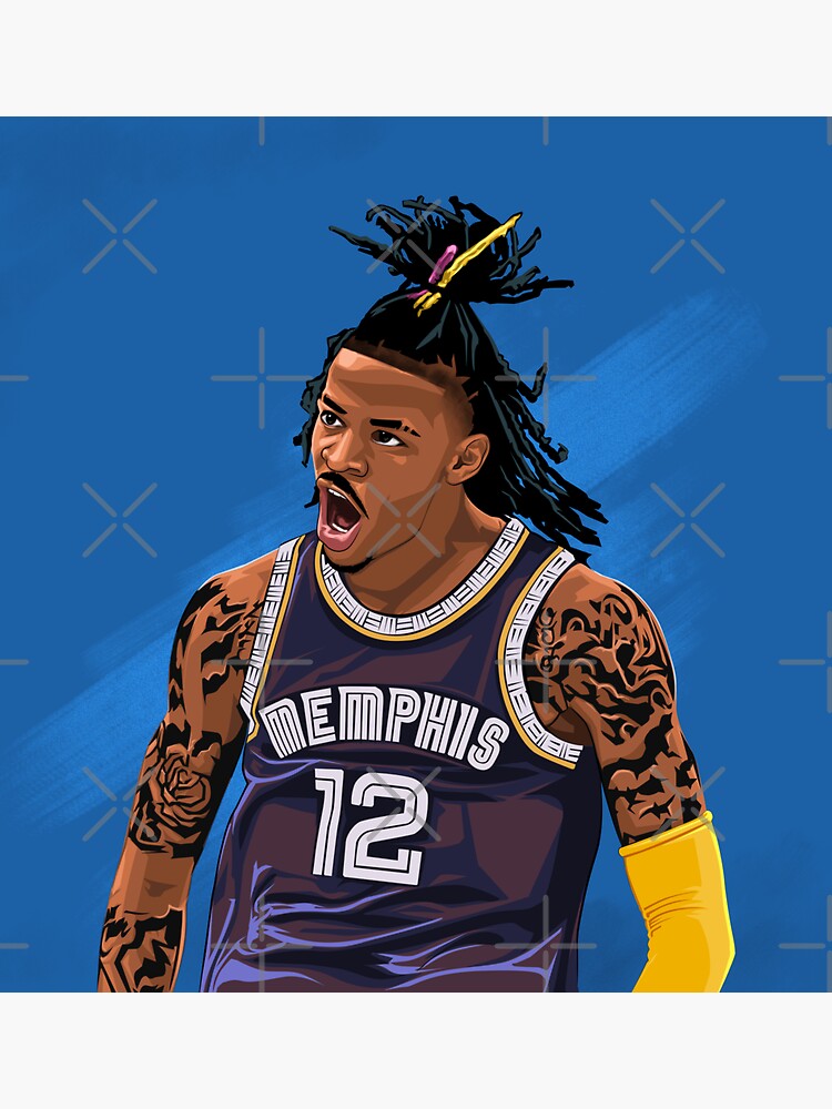 "Ja Morant Art " Sticker for Sale by olaforshow | Redbubble