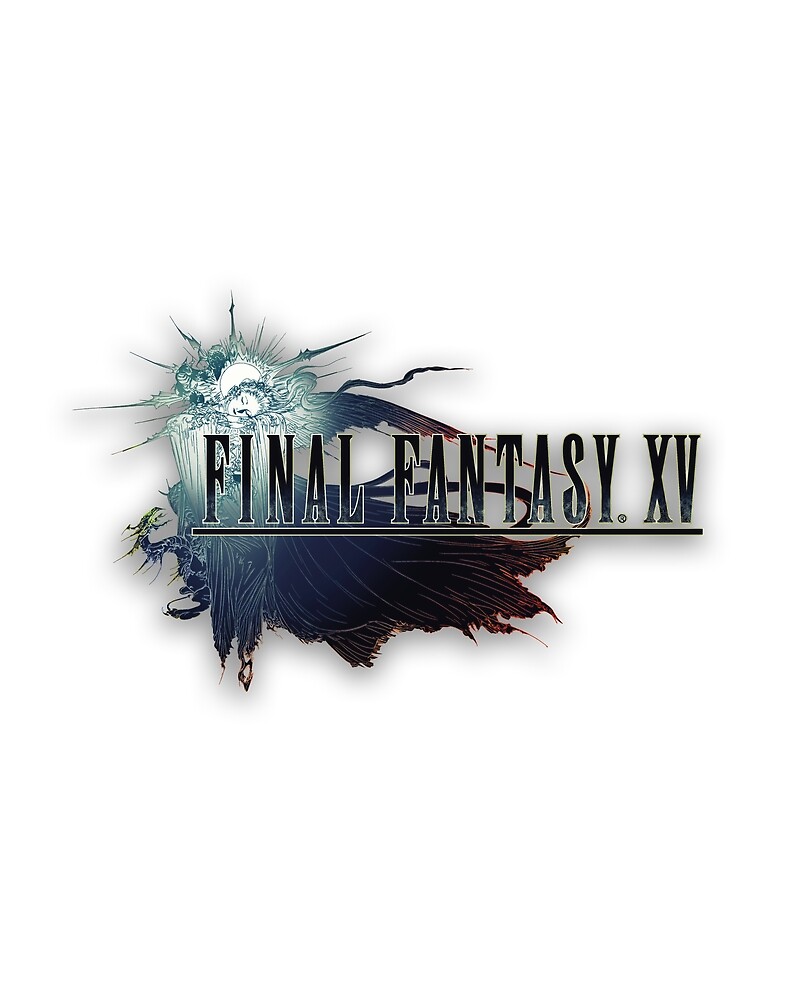 "Final Fantasy XV Logo Hyper Colorized" by zeroisfirst | Redbubble