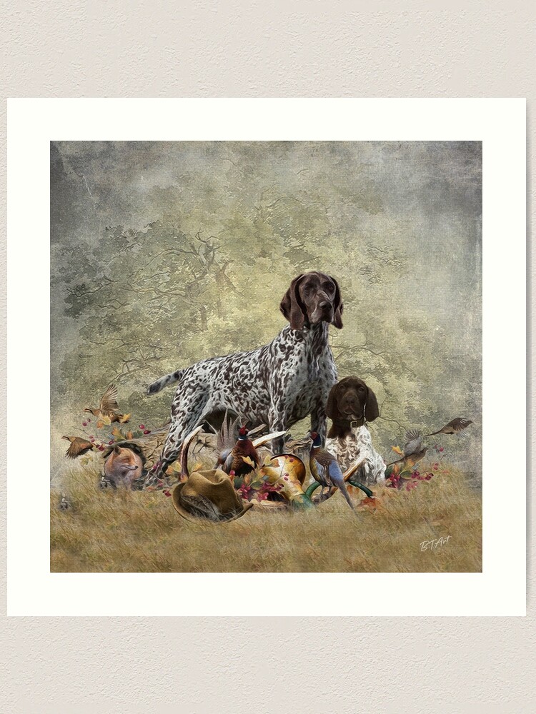German Shorthaired Pointer Hunting Art