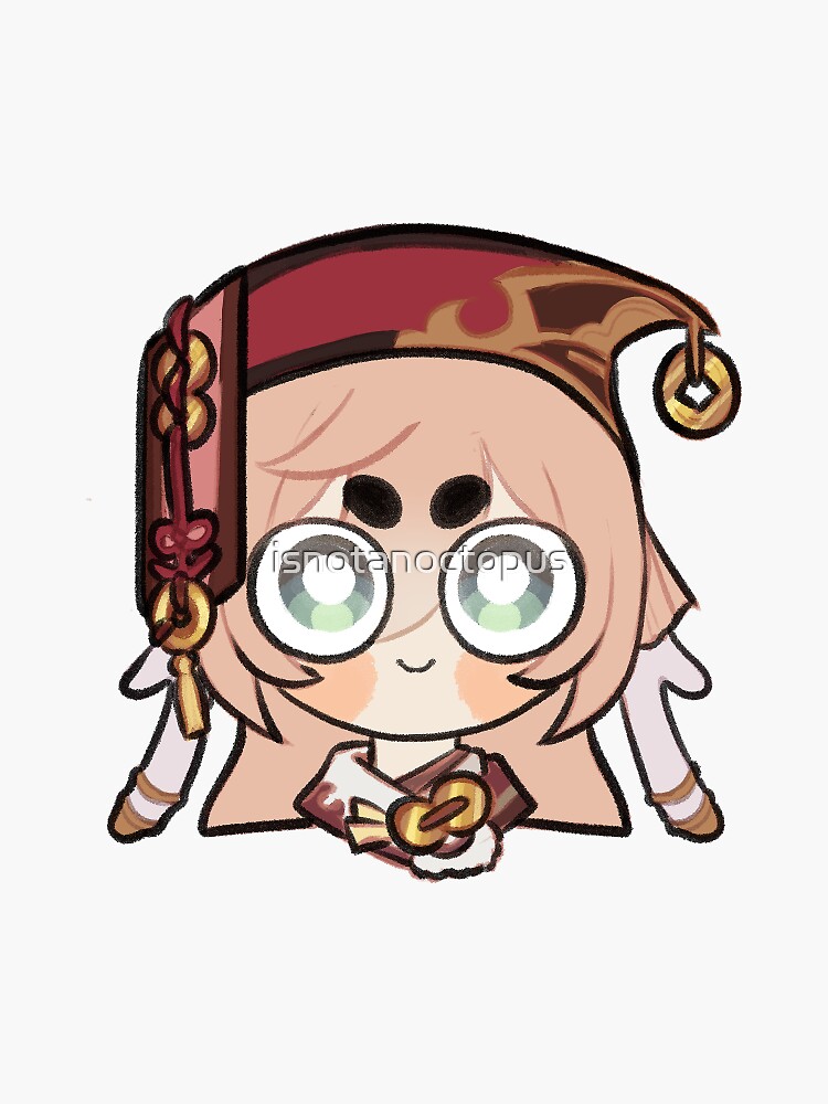 "Yanfei Genshin Chibi " Sticker for Sale by isnotanoctopus | Redbubble