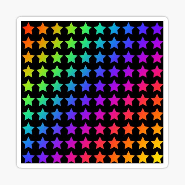 "90s Neon Rainbow Gradient Pattern 21" Sticker for Sale by ...