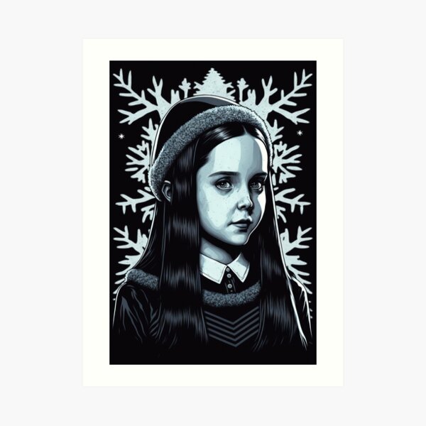 "Wednesday Addams Christmas" Art Print for Sale by HenisonHorror ...