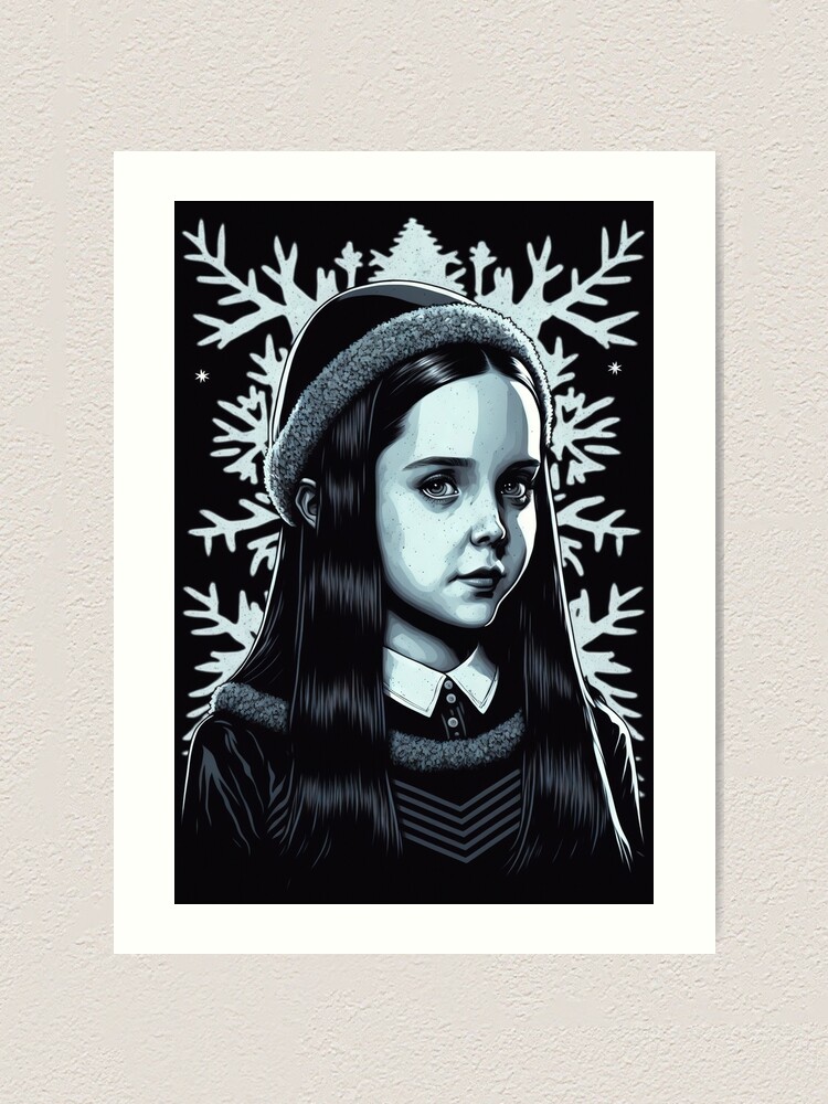 "Wednesday Addams Christmas" Art Print for Sale by HenisonHorror ...