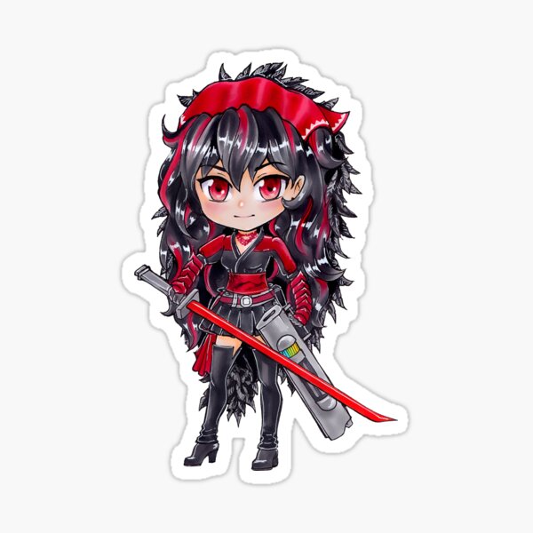 "Raven Branwen Chibi" Sticker for Sale by Dacdacgirl | Redbubble