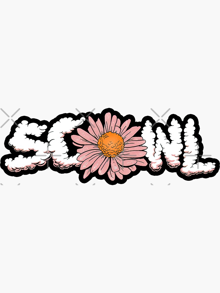 "flower lettering" Sticker for Sale by Folown89 | Redbubble