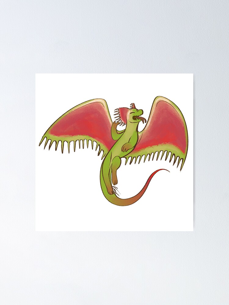 "Venus Fly Trap Dragon" Poster for Sale by ems-artwork | Redbubble