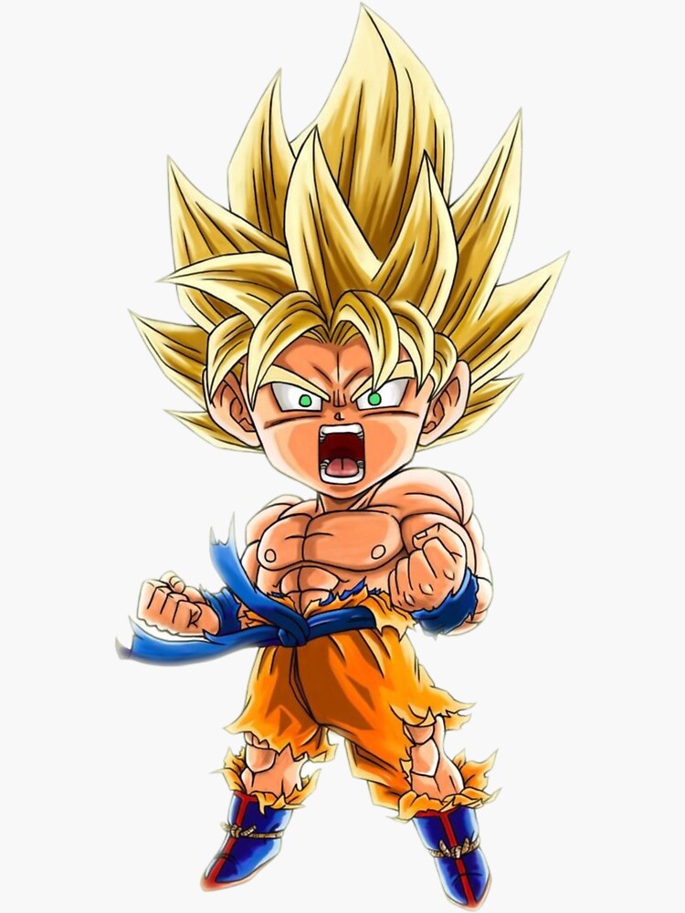 "goku ssj" Sticker for Sale by Sbgh | Redbubble
