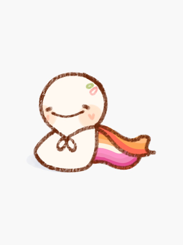 "dream blob lesbian pride" Sticker for Sale by Jun-hug | Redbubble