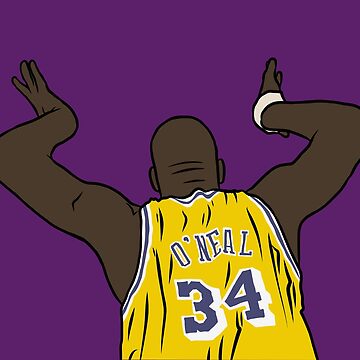"Shaq Celebration" Sticker for Sale by RatTrapTees | Redbubble