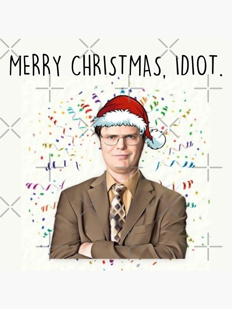 "merry christmas idiot" Sticker for Sale by Harrydaddy | Redbubble