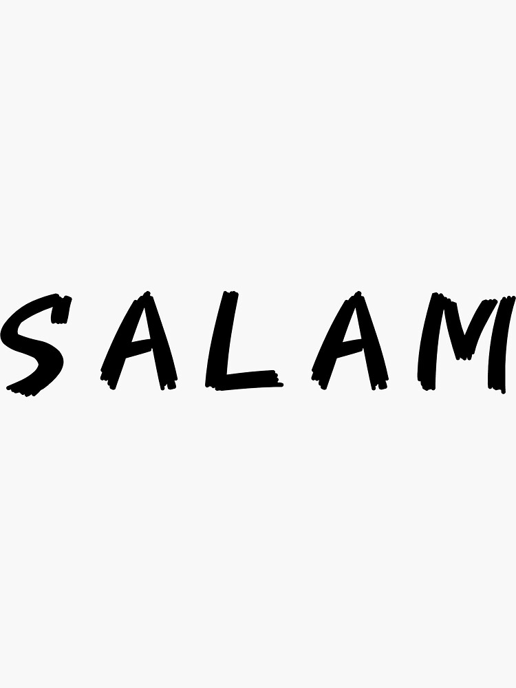 "Salam" Sticker for Sale by hufaha9 | Redbubble