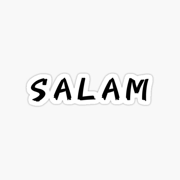 "Salam" Sticker for Sale by hufaha9 | Redbubble