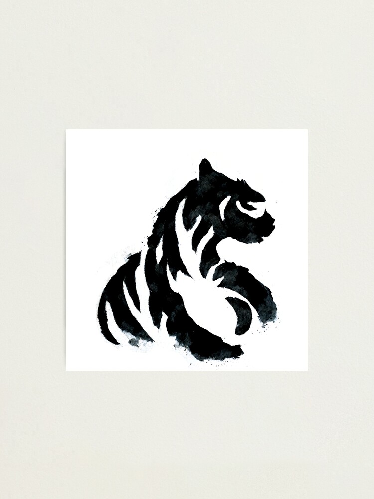 Lámina fotográfica «Caligrafía Tigre Sumi-e Tiger Zen Art Bokuseki ...