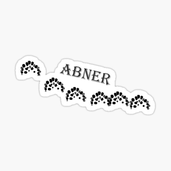 "Abner" Sticker for Sale by BossKitty | Redbubble