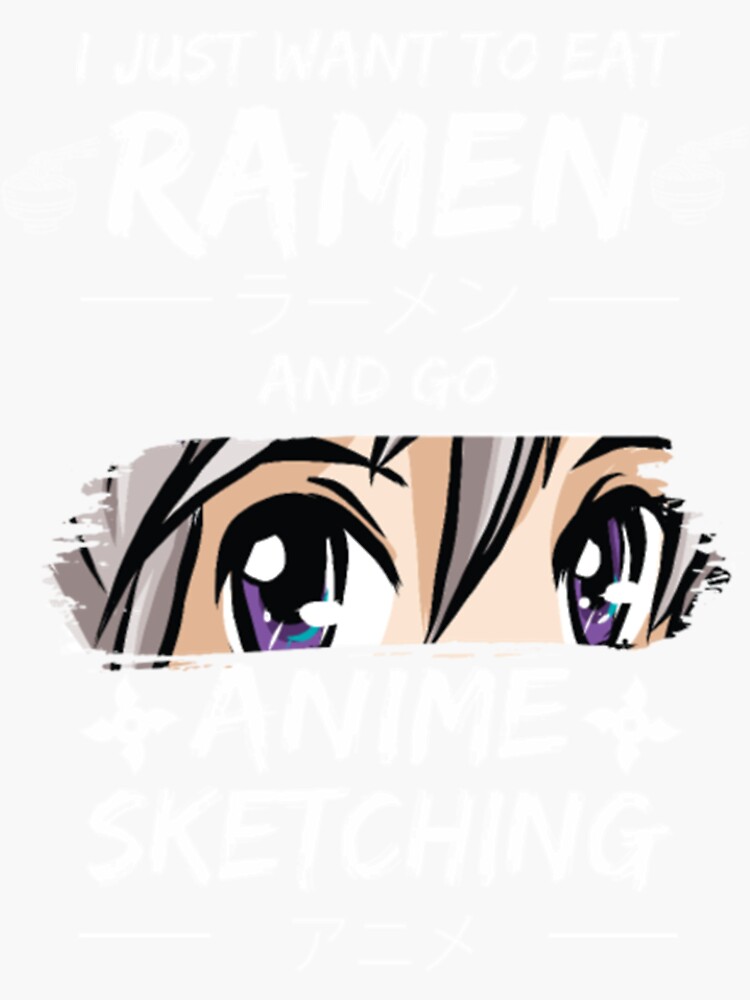 "Anime Sketching Drawing Mangas Draw Sketch Anime" Sticker for Sale by ...