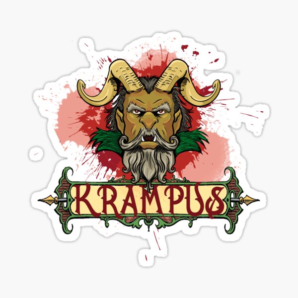 "Krampus" Sticker for Sale by TheHawksAerie | Redbubble