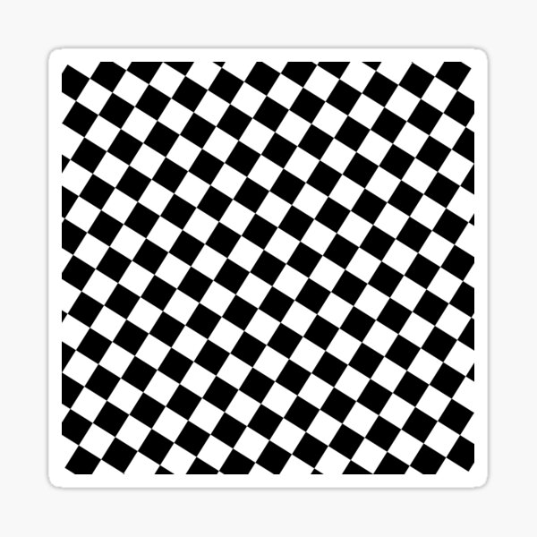 "Black White North Carolina Checkerboard" Sticker for Sale by ...