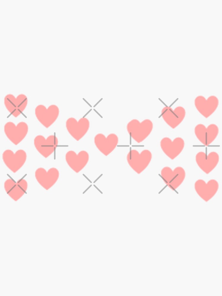 Love Hearts Sticker For Sale By Allstars007 Redbubble