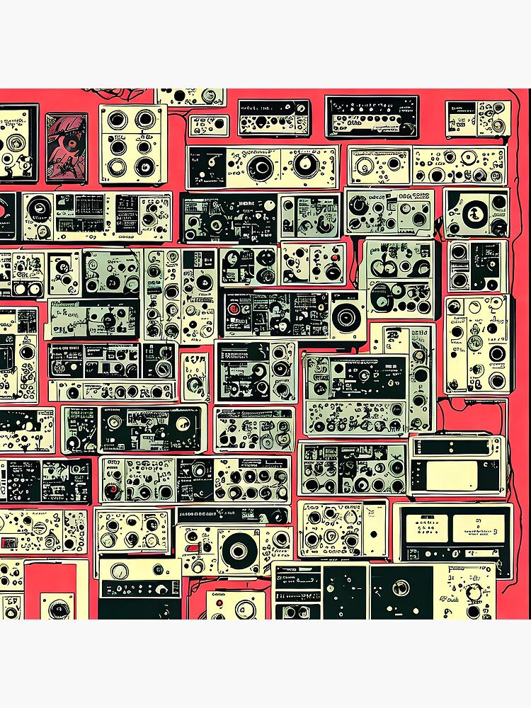 "Analog synthesizers" Poster for Sale by danharumi | Redbubble