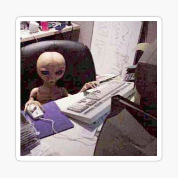 "ayy 3" Sticker for Sale by OfftheSpectrum | Redbubble