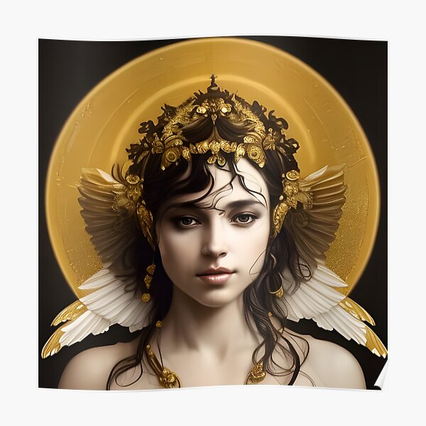 "Angelic Being of Compassion" Poster for Sale by JazzPWall | Redbubble