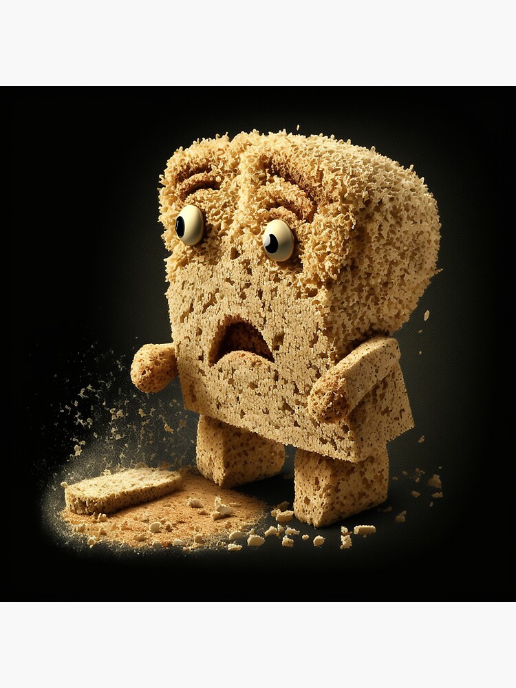 "This Hyper realistic bread" Sticker for Sale by Malkas | Redbubble