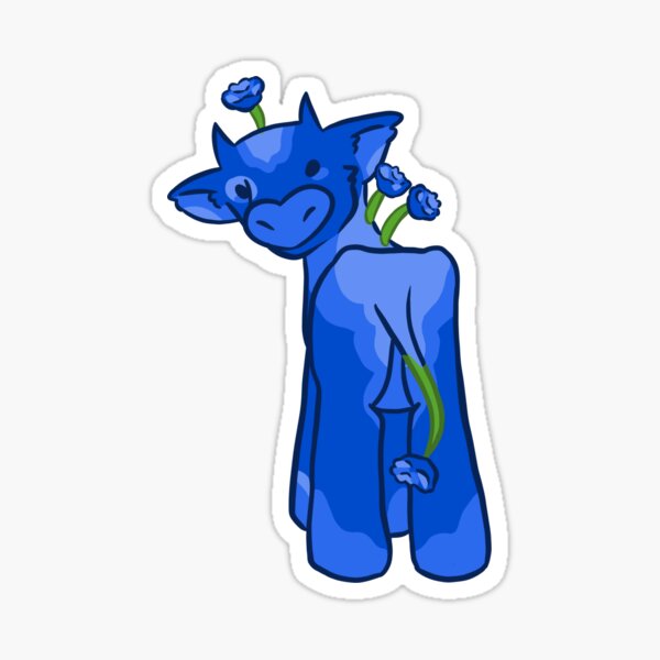 "minecraft cornflower cow" Sticker for Sale by aokayah | Redbubble