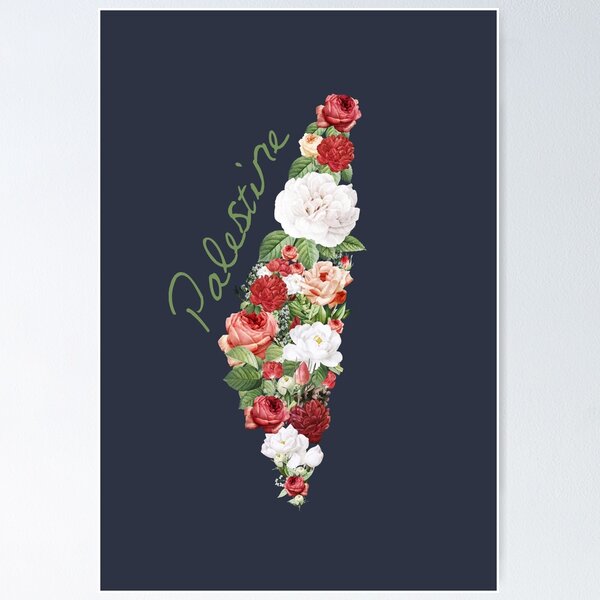 "I Love Palestine My Homeland Palestinian Map" Poster for Sale by ...