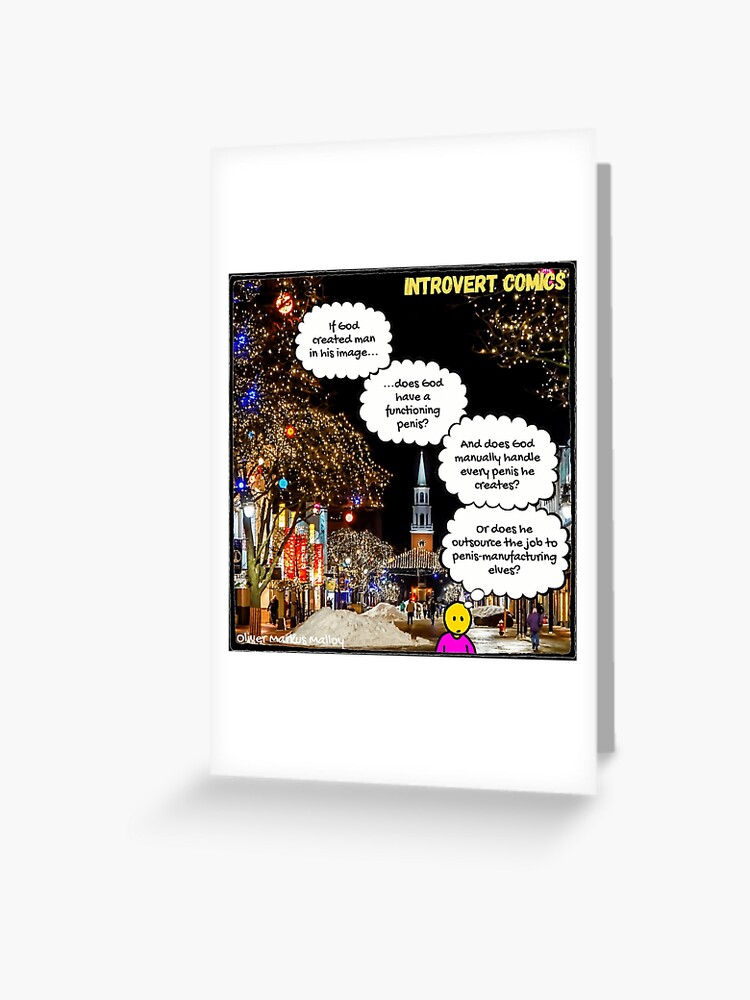"Introvert Comics: Christmas Time" Greeting Card for Sale by ...