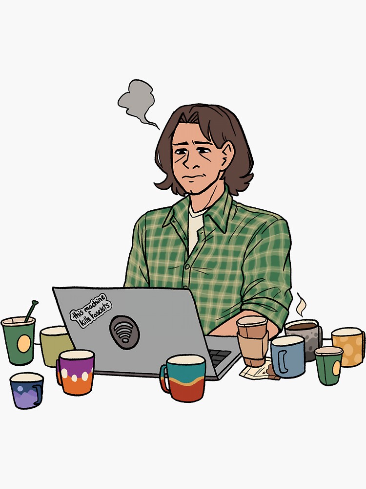 "Coffee Sam Winchester" Sticker for Sale by shrimpedchip | Redbubble