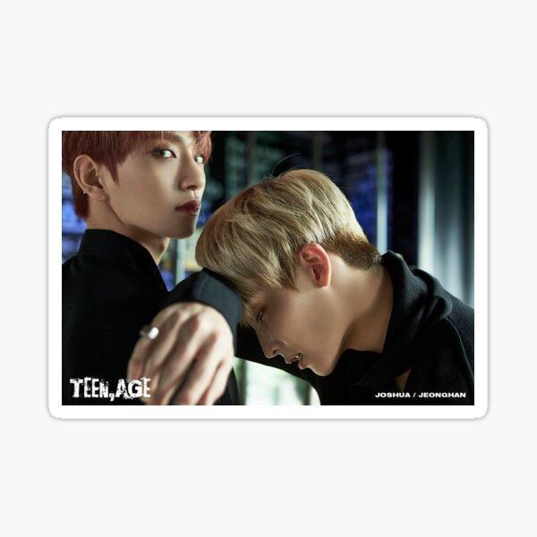 "Joshua Jeonghan Teen age" Sticker for Sale by yeongwonhikpop | Redbubble