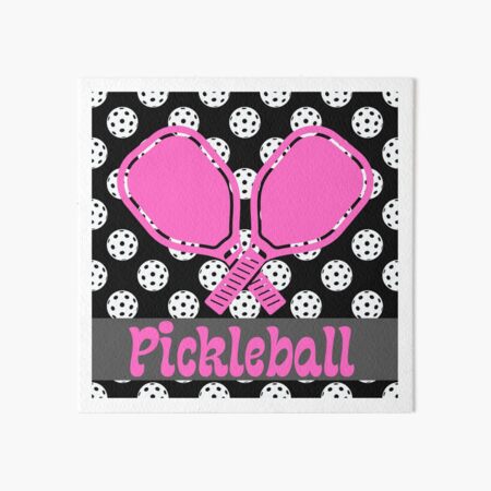"Pink Pickleball Design, Cute Pickleball Gear" Art Board Print for Sale ...