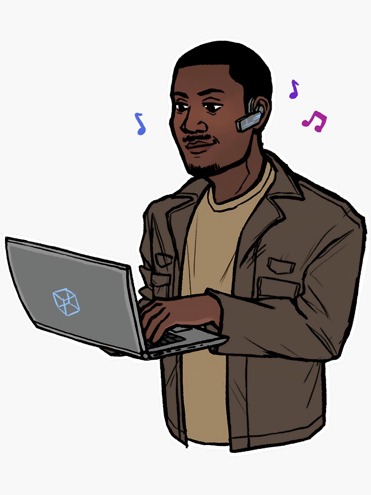 "Alec Hardison" Sticker for Sale by shrimpedchip | Redbubble