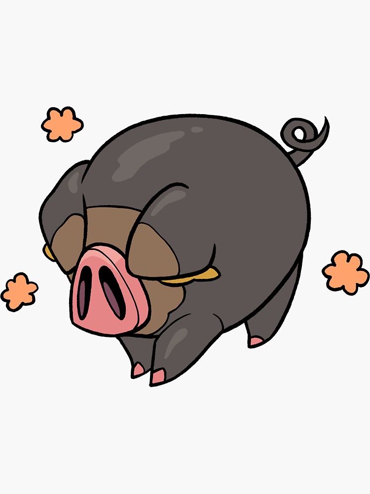 "Lechonk" Sticker for Sale by shrimpedchip | Redbubble