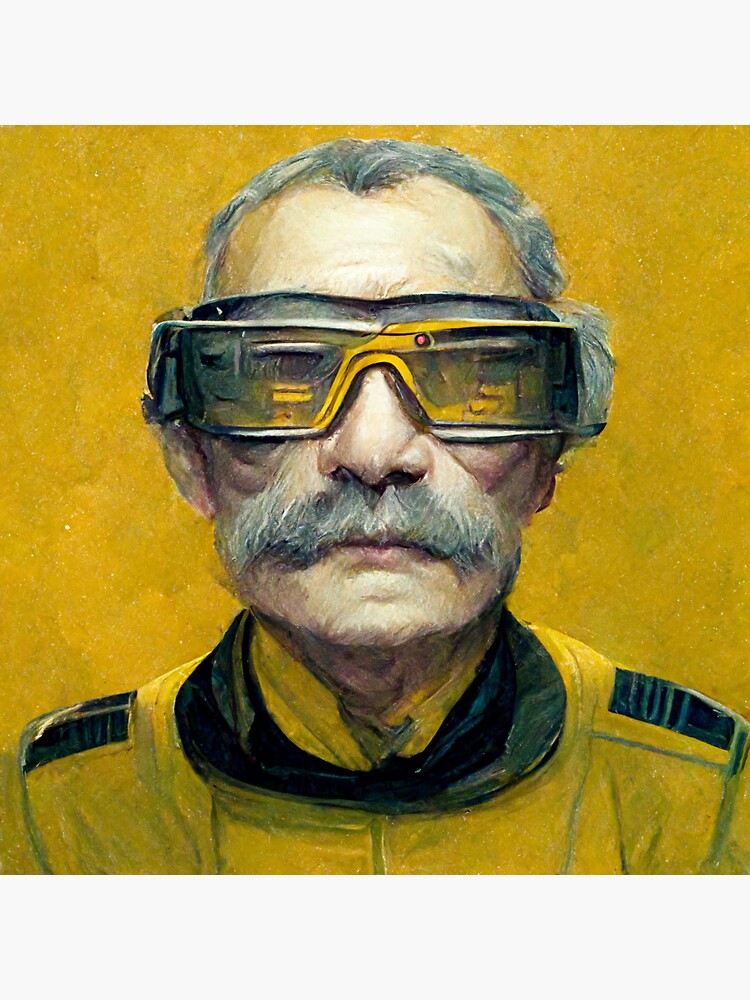 "Retired Space Commander" Sticker for Sale by altrodesign | Redbubble