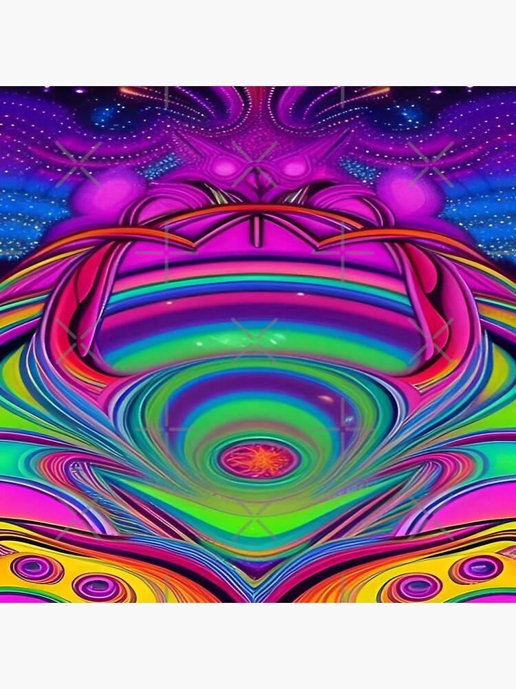 "Colorado magic mushrooms Psychedelic Circus digital art" Sticker for ...